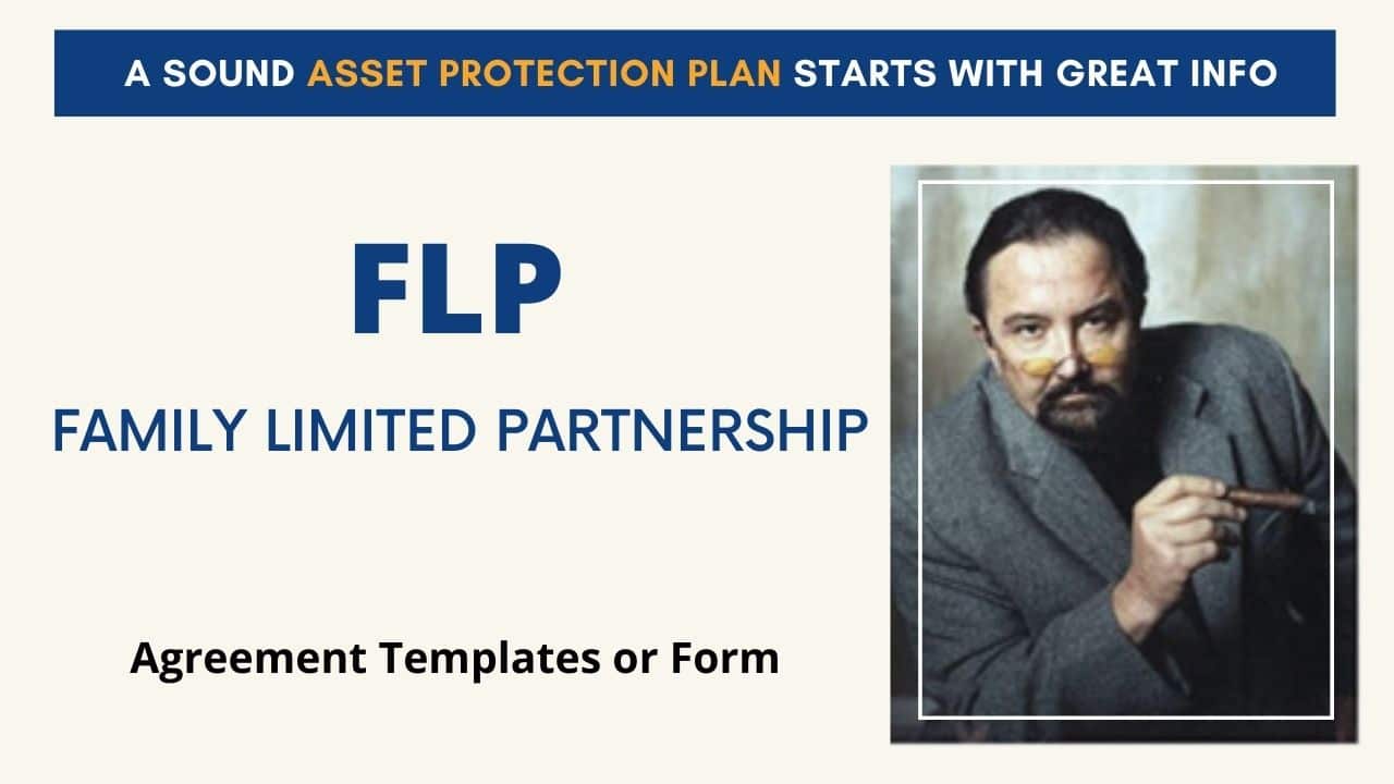 Family Limited Partnership FLP Agreement Templates Or Form